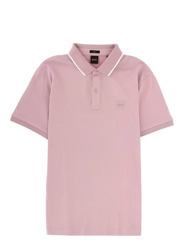 BOSS Polo With Logo - Pink