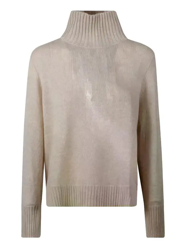 ALLUDE Long-sleeve Turtleneck Sweater - Neutrals