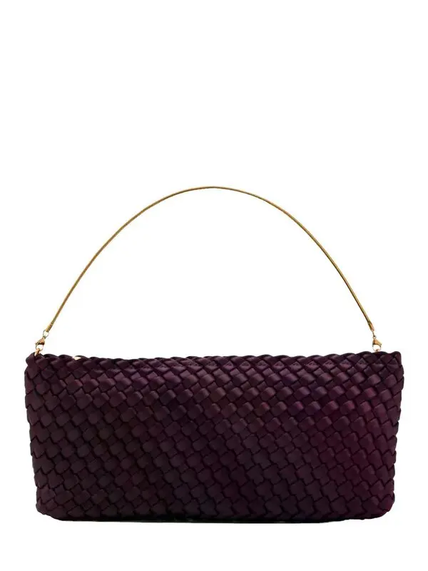 NAGHEDI Gala Woven Handle Shoulder Bag - Purple