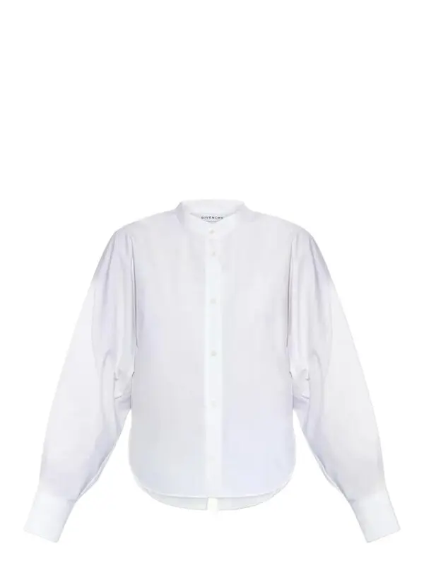 Givenchy Collarless Button Shirt - White