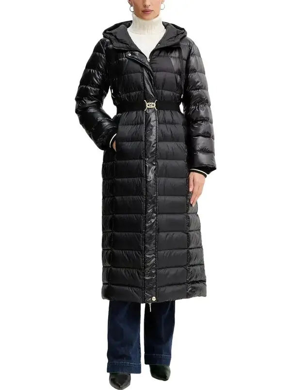 Liu Jo Hooded Quilted Coat - Black
