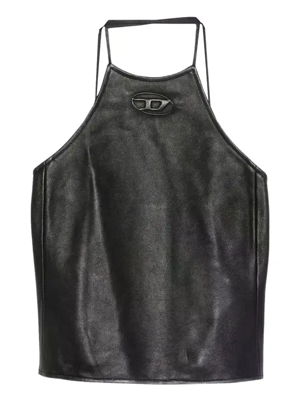 DIESEL L-luvy Leather Top - Black