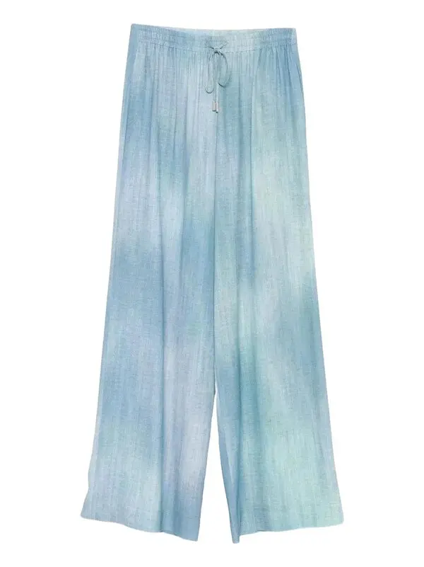 Ermanno Scervino Wide Leg Trousers - Blue