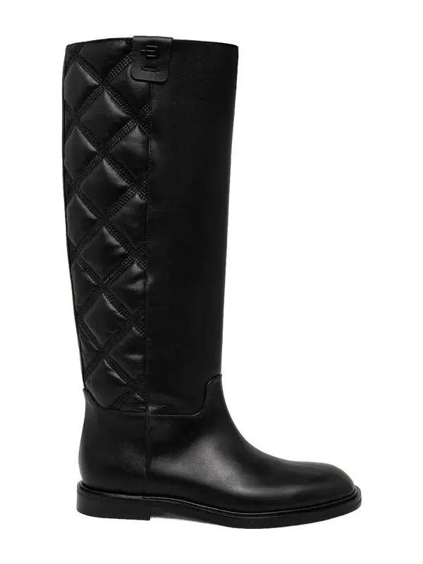 BALDININI Quilted Knee-high Boots - Black