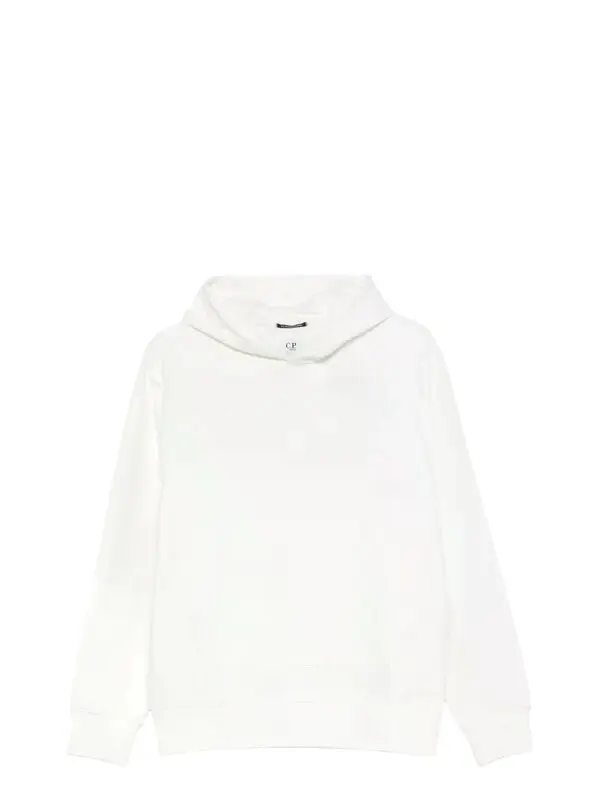 C.P. COMPANY Hooded Sweatshirt With Pocket - White