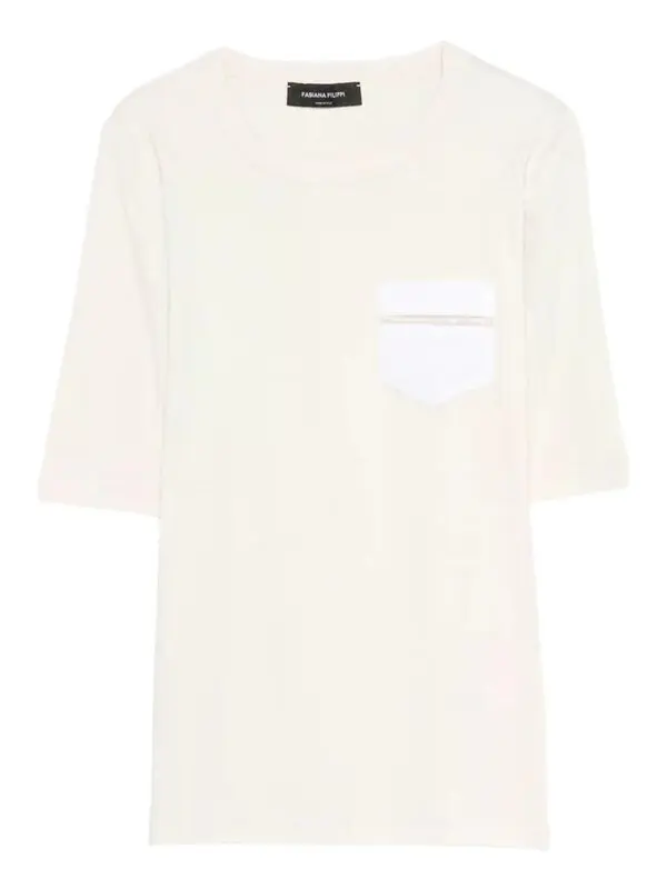 Fabiana Filippi Crew-neck T-shirt - Neutrals