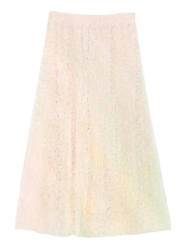 Ermanno Scervino Pleated Midi Skirt - Pink