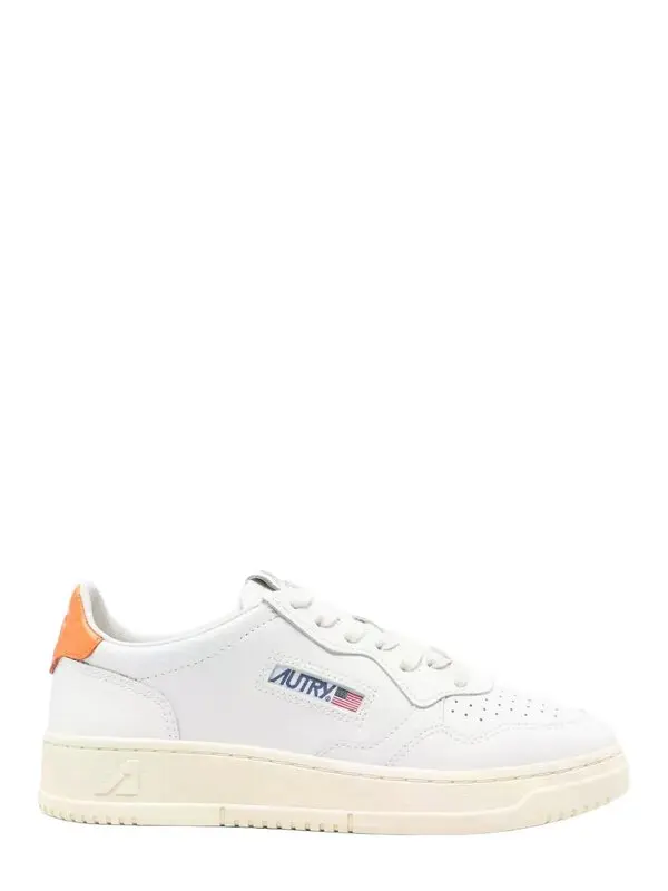 AUTRY Medalist Perforated Logo Sneakers - White