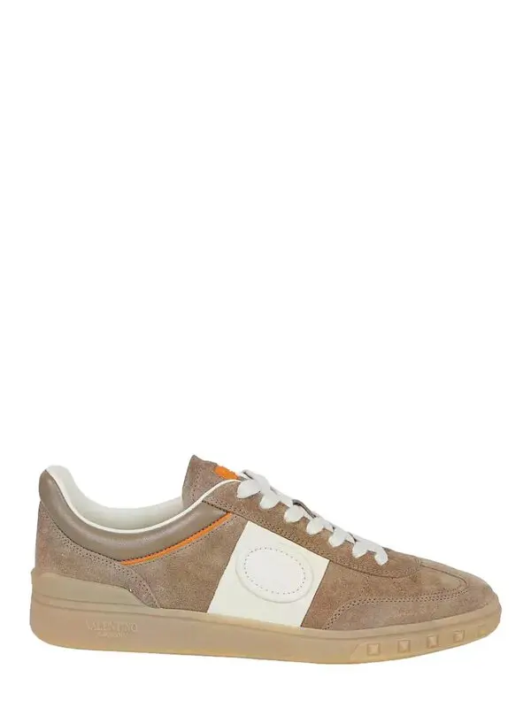 Valentino Garavani Leather Panelled Sneakers - Neutrals