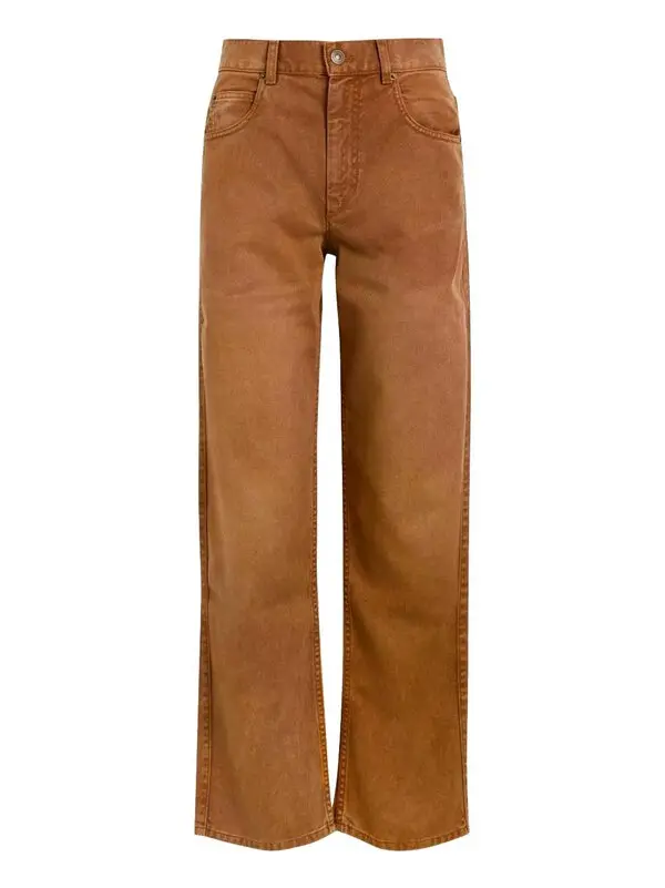 Isabel Marant Jenny Regular Fit Jeans - Brown