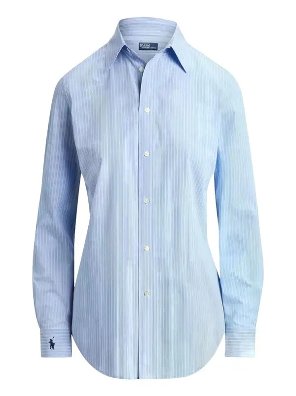Polo Ralph Lauren Button-down Embroidered Shirt - Blue