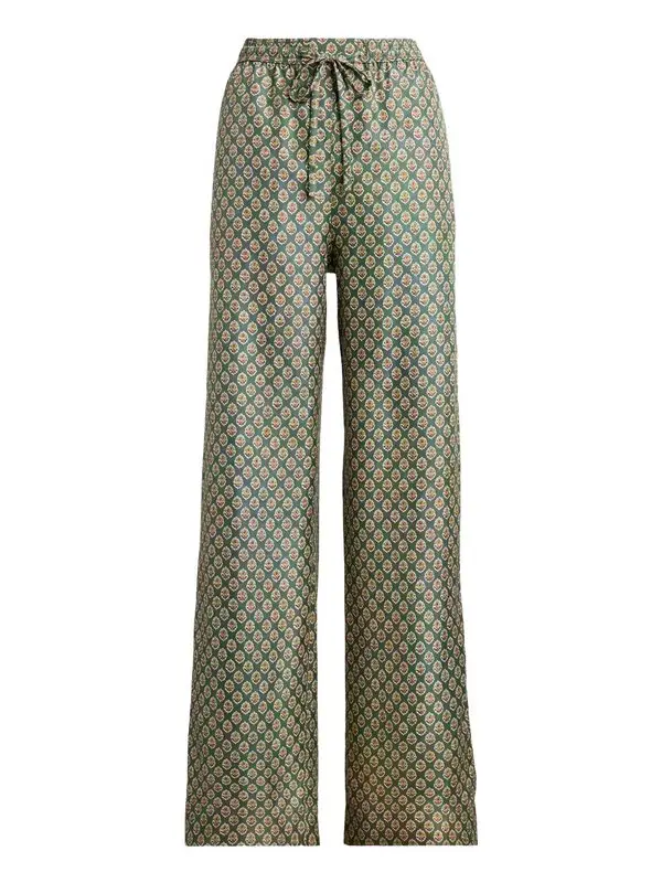 Polo Ralph Lauren Floral-print Palazzo Pants - Green