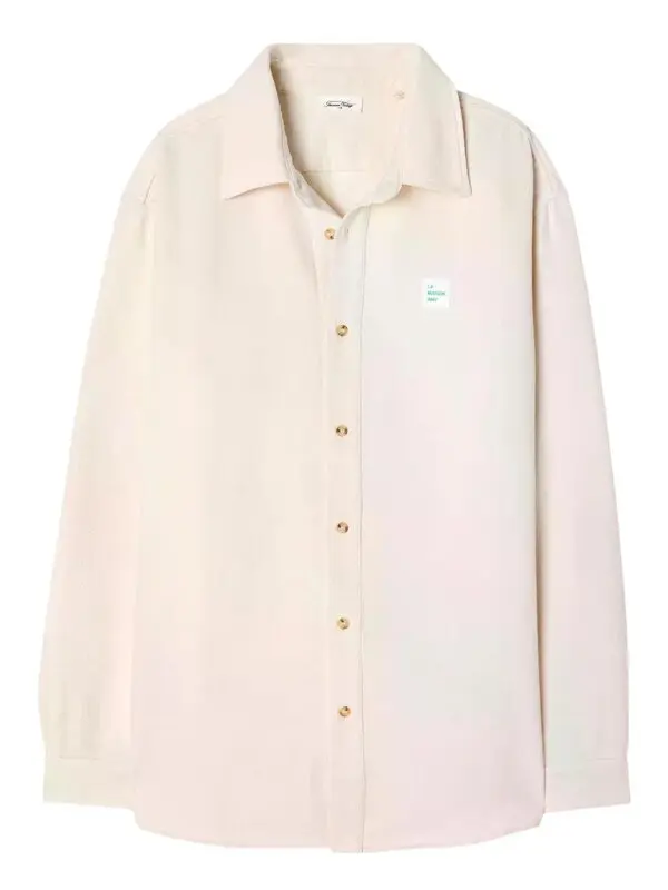 American Vintage Afaz Buttoned Long-sleeved Shirt - Neutrals