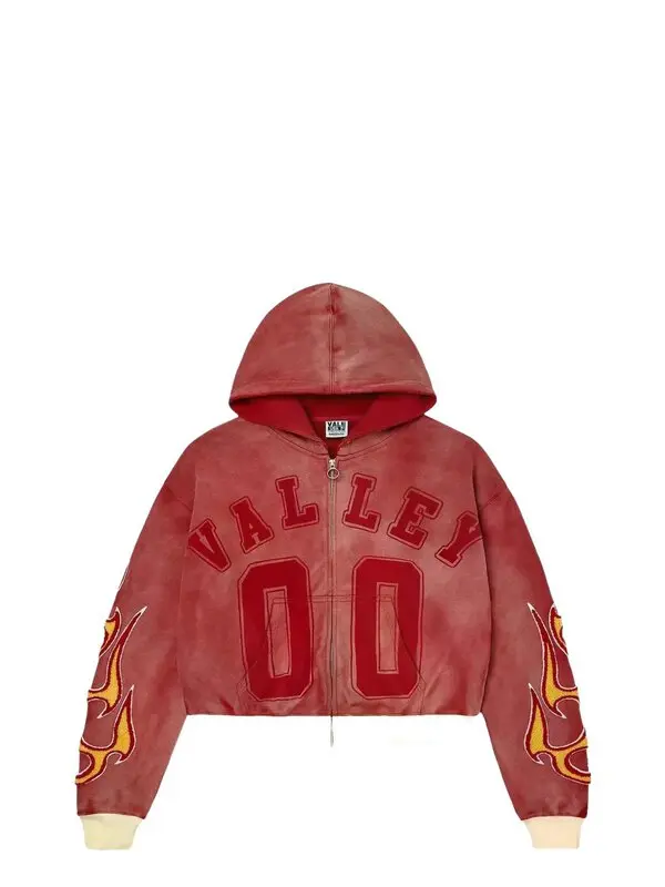 VALE FOREVER Chimera Zip-up Hoodie - Red