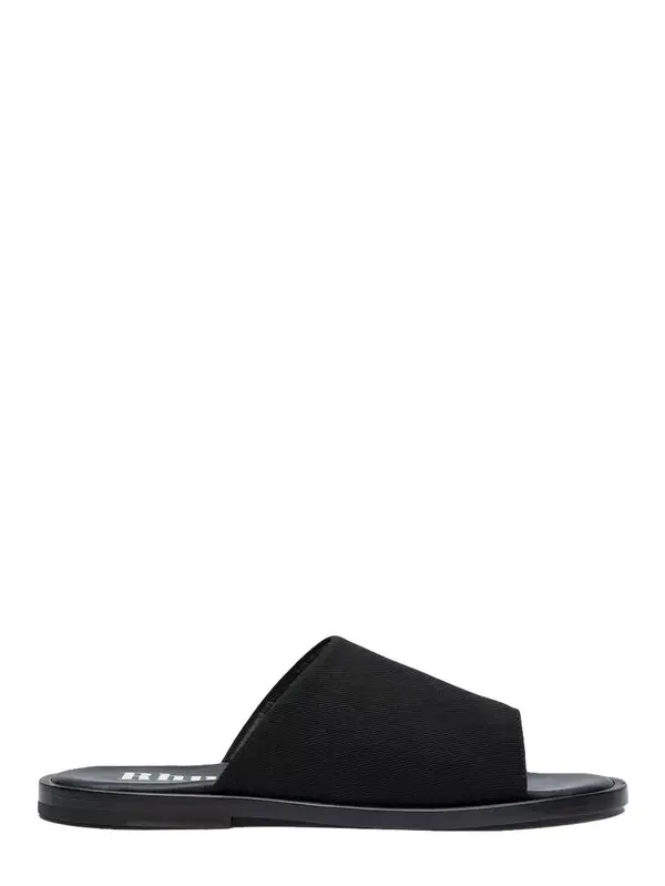 Rhude Slip-on Flat Sandals - Black