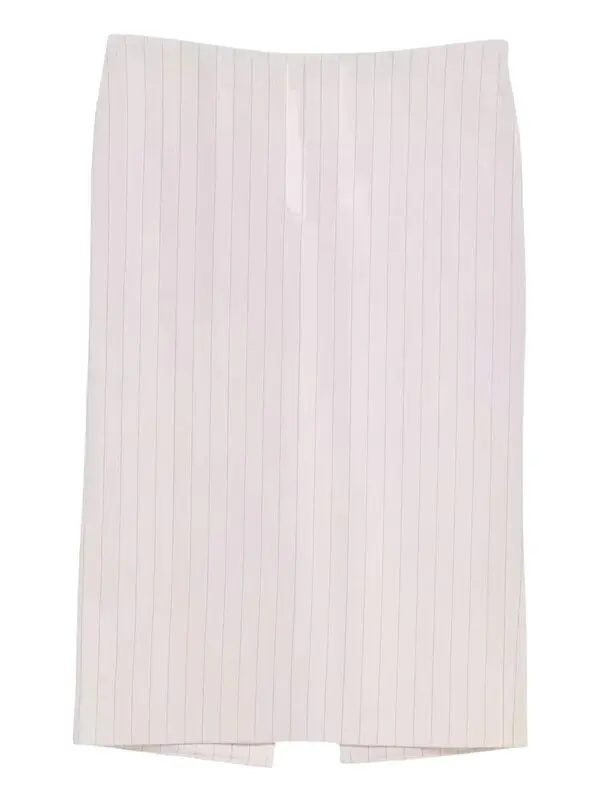 Acne Studios Pinstripe Midi Skirt - Neutrals