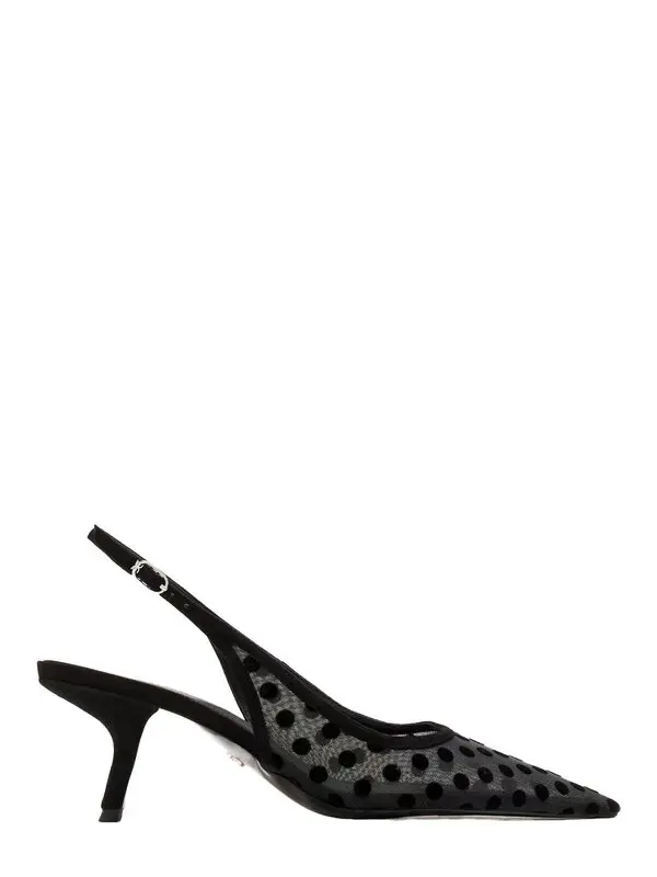Sam Edelman Bianka Polka-dot Slingback Pumps - White