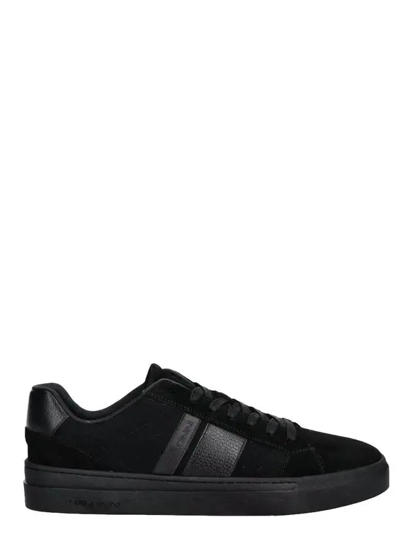 BALDININI Suede Lace-up Sneakers - Black
