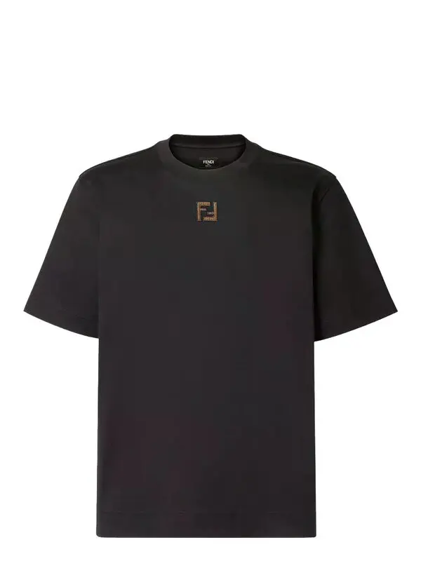 Fendi Embroidered T-shirt - Black