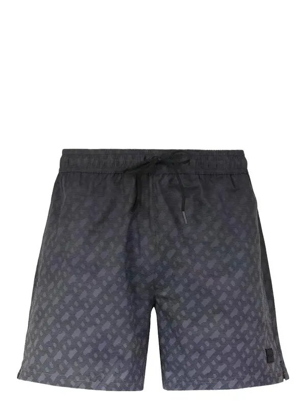 BOSS Monogram Swim Shorts - Grey