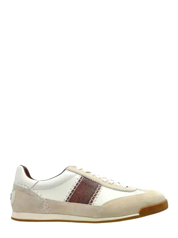 Etro Paisley Stripe Sneakers - Neutrals