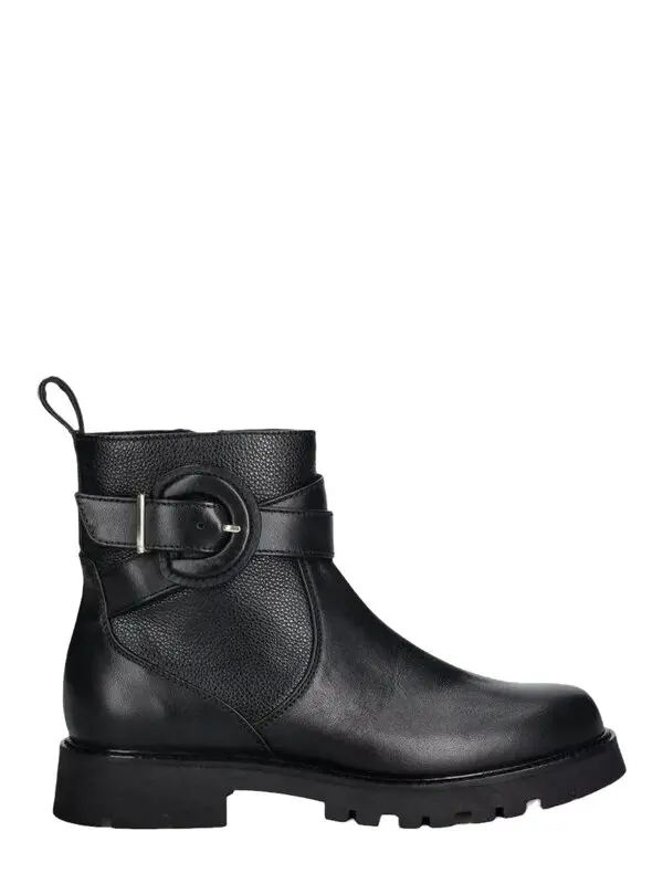 BALDININI Buckled Ankle Boots - Black
