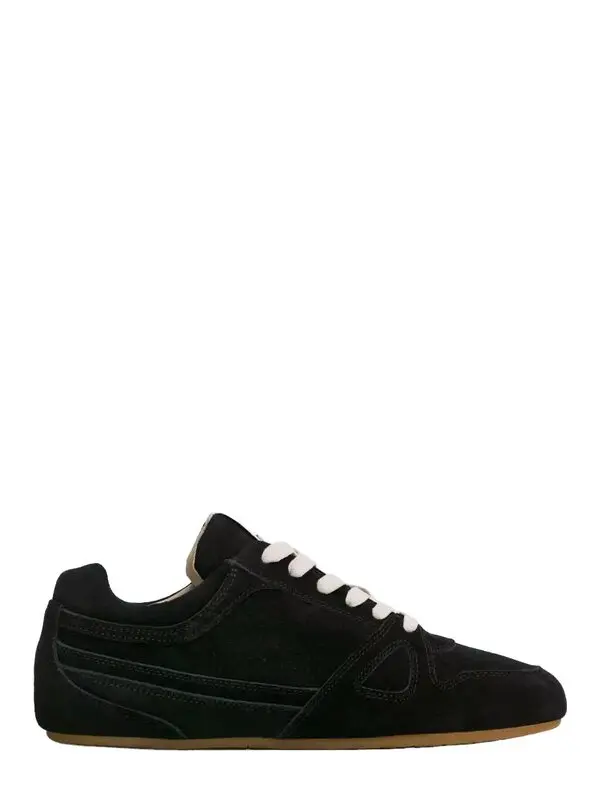 Isabel Marant Senny Low Leather Sneakers - Black