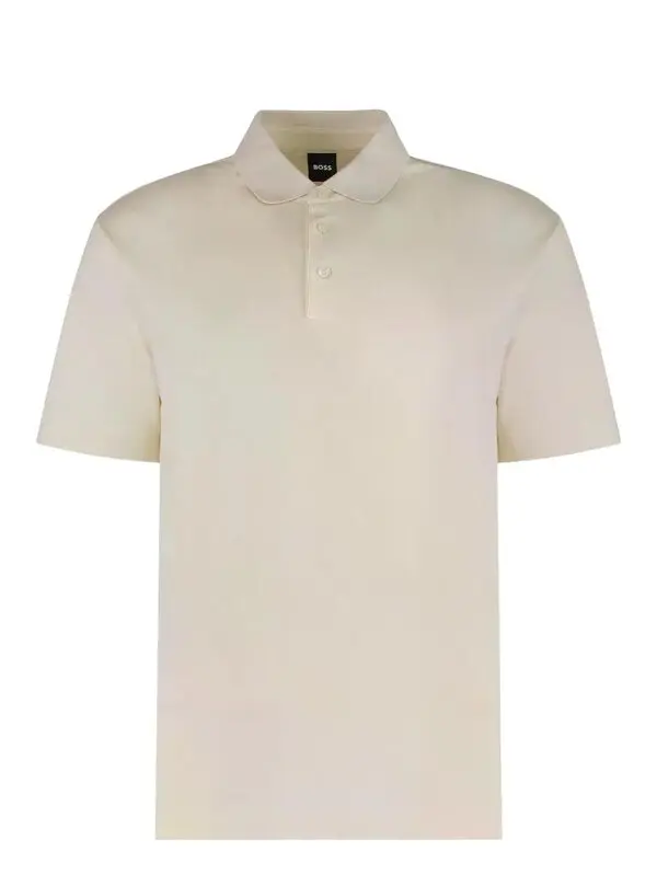 BOSS Button-fastening Polo Shirt - Neutrals