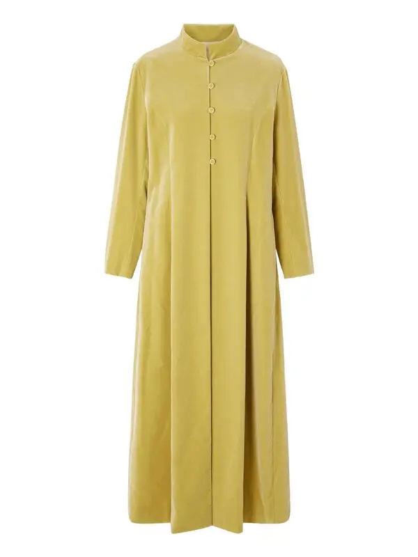 COLLEEN ALLEN Cotton-velvet Coat - Yellow
