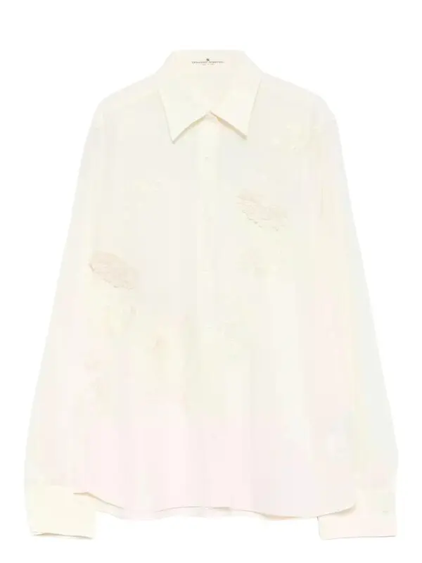 Ermanno Scervino Floral Button-down Shirt - Neutrals