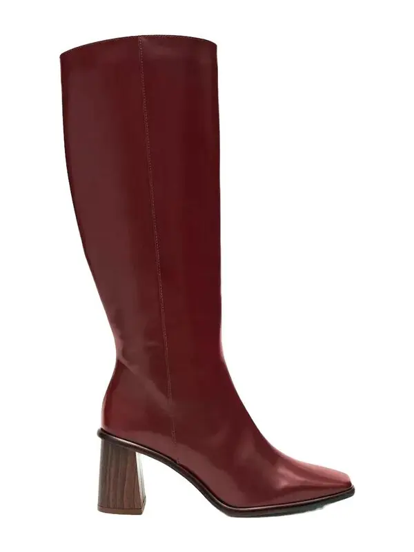 ALOHAS Square-toe Boots - Red