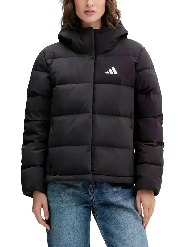 Adidas Hooded Puffer Jacket - Black