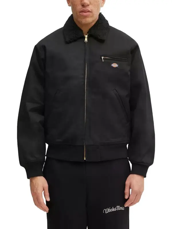 WACKO MARIA Zipped Sherpa-collar Jacket - Black