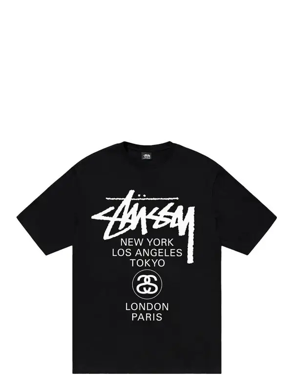 StÜssy World Tour T-shirt - Black