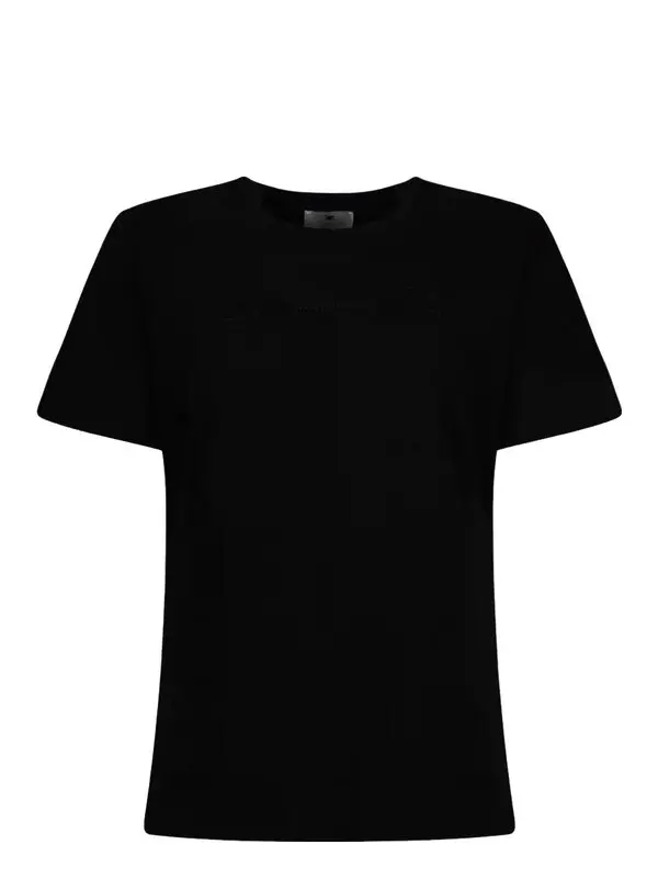 Elisabetta Franchi Embossed T-shirt - Black