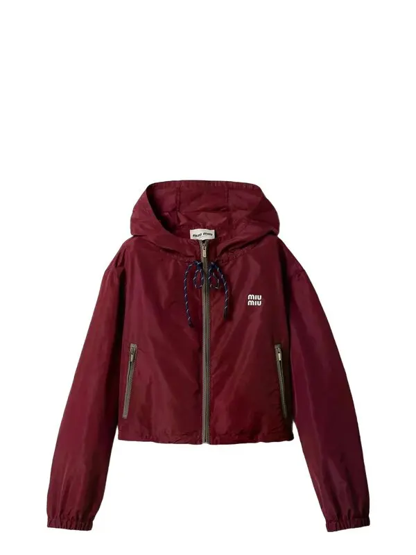 Miu Miu Hooded Jacket - Red