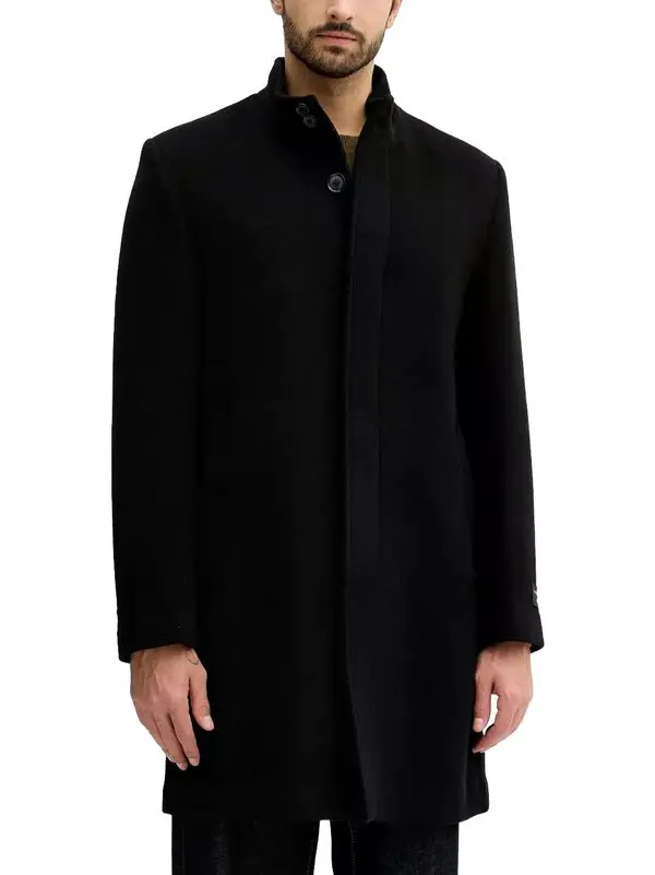 Liu Jo Buttoned Mid-length Coat - Black