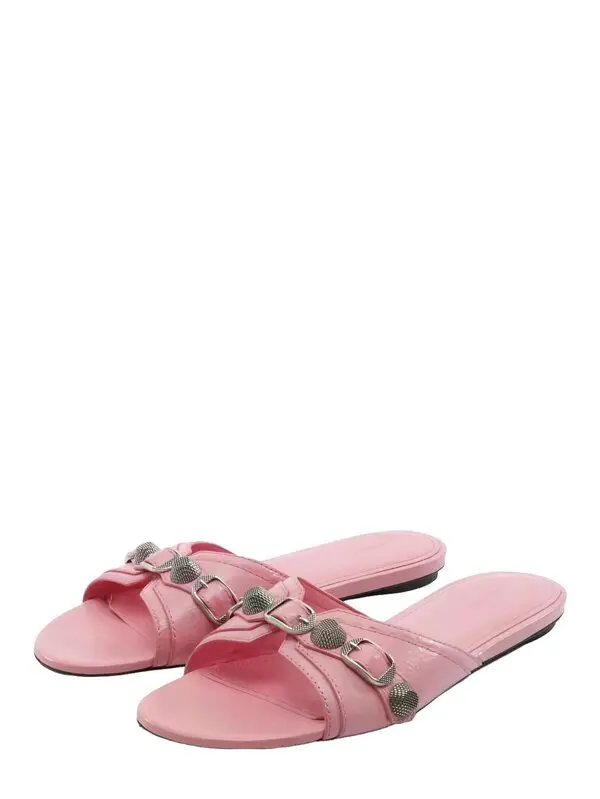 Balenciaga Buckle-detail Slides - Pink