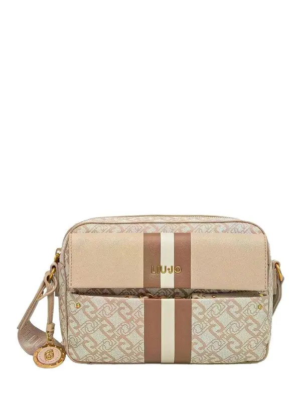 Liu Jo Monogram Pattern Crossbody Bag - Neutrals