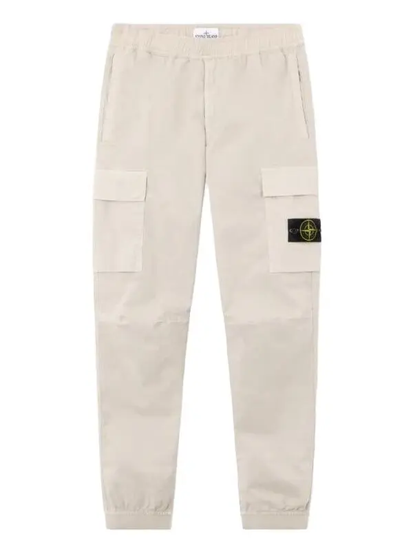 Stone Island Cargo Pants With Drawstring - Beige