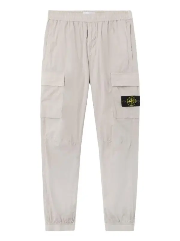 Stone Island Cargo Pants With Elasticated Waist - Grey
