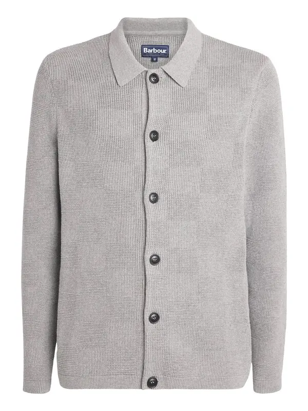Barbour Cotton Falton Cardigan - Grey