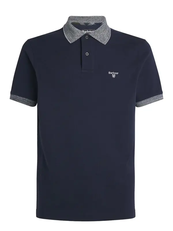 Barbour Cotton Marlton Polo Shirt - Navy