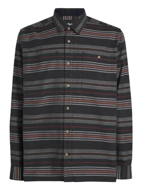 Barbour Cotton Stripe Bowscale Shirt - Grey