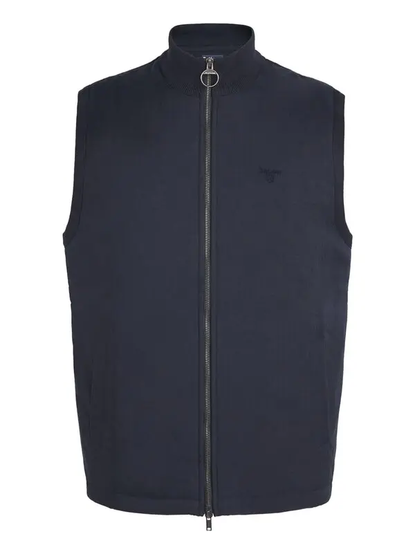 Barbour Cotton Knitted Dryburn Gilet - Navy