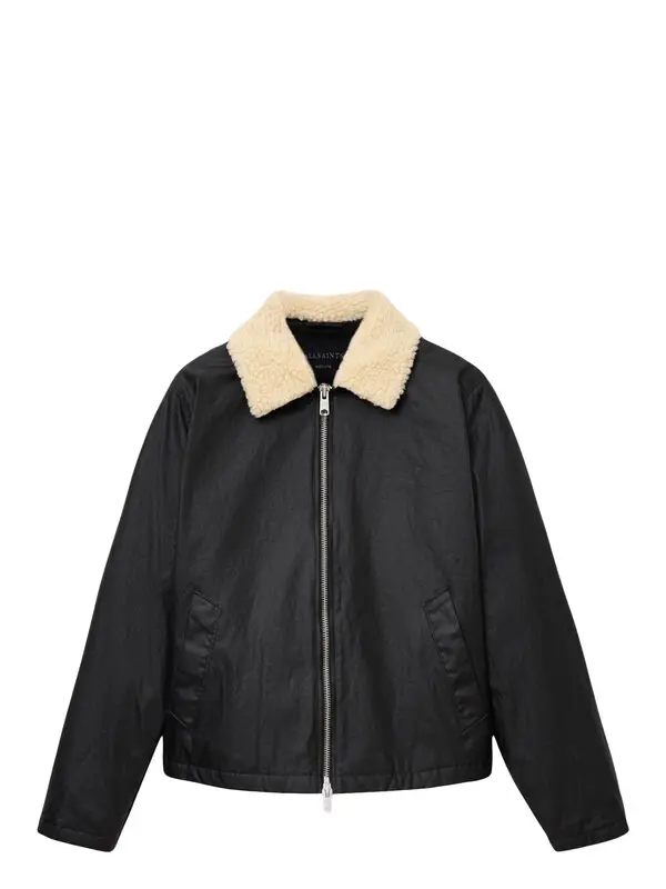 ALLSAINTS Organic Cotton Waxed Boston Jacket - Black