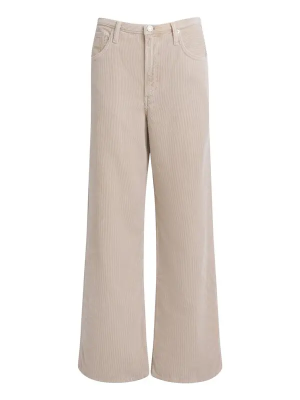 AGOLDE Corduroy Keira Wide-leg Jeans - Ivory