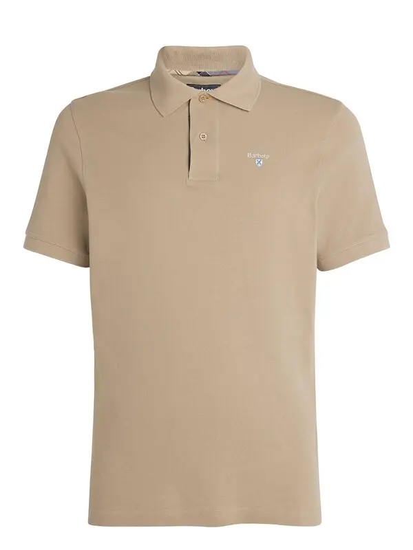 Barbour Cotton Tartan Polo Shirt - Beige