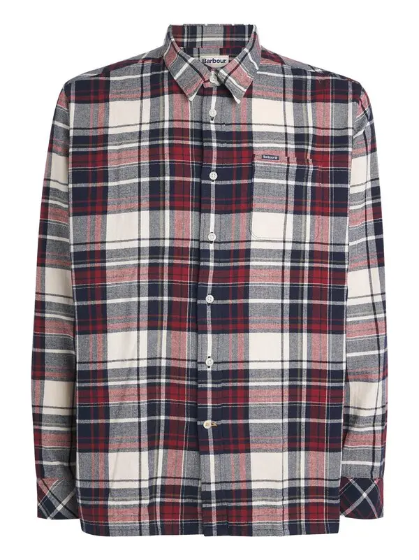 Barbour Cotton Check Malham Shirt - Red