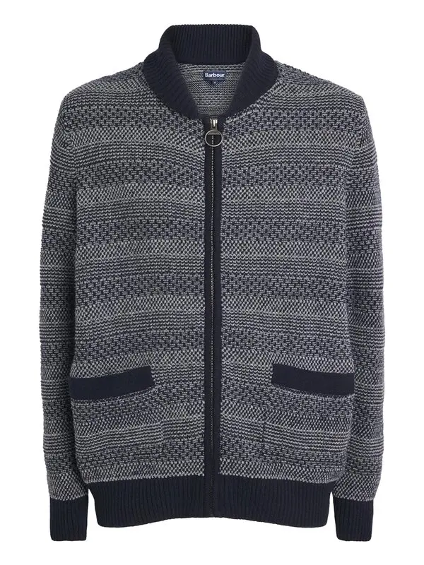 Barbour Wool Helmsley Cardigan - Navy